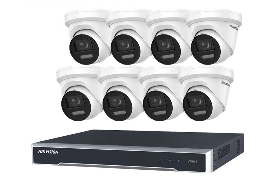 Hikvision 8MP ColorVu IP (White) CCTV Kit | CCTV Camera Kits