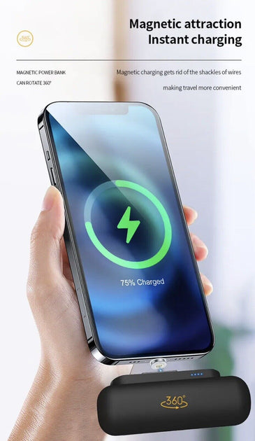 3 in 1 Magnetic Mini Power Bank - 3000mAh